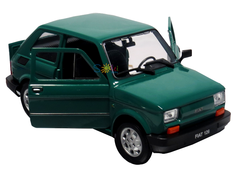 FIAT 126p Samochód PRL Duży METALOWY MALUCH Auto Welly 1:21 Wybór ...