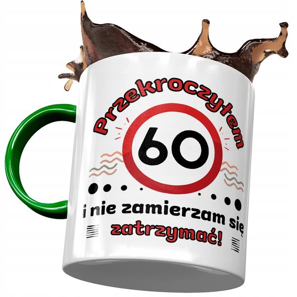 Kubek Zielony Na Urodziny 60 60Te 60-Te Na Prezent Z Nadrukiem Ze Zdjęciem - Arena.pl