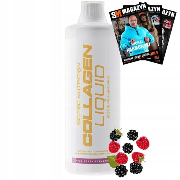 SCITEC COLLAGEN LIQUID 1000ml HYDROLIZOWANY KOLAGEN NA STAWY SKÓRA ...