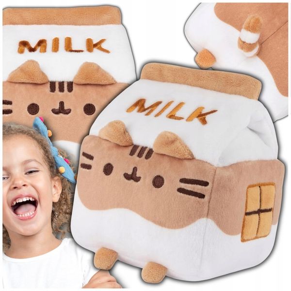 MASKOTKA MLEKO PUSHEEN KARTONIK Z MLEKIEM PLUSZAK PUSHIN PRZYTULANKA ...