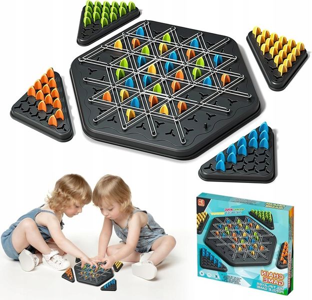 TRIGGLE BOARD GAME CHAIN TRIANGLE CHESS GAME, DESKTOP INTERACTIVE GAME ...