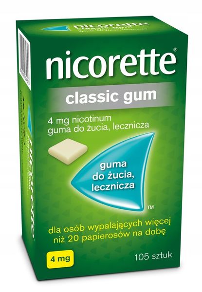 Kup Gumy do żucia Mcneil Nicorette Classic Gum 4 mg 105 szt. na arena ...