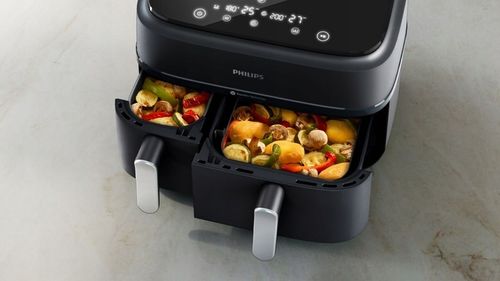 Kup Frytkownica beztłuszczowa dwukomorowa Philips Ovi Airfryer 9l NA351 ...