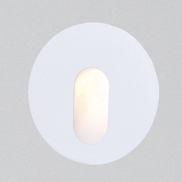 Wpuszczana lampa schodowa Lesel 002 100201102 Elkim LED 1W 3000K biała ...