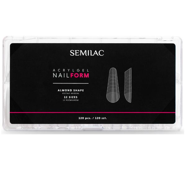 SEMILAC AcrylGel Nail Form Formy szablony do przedłużania akrylożelem ...