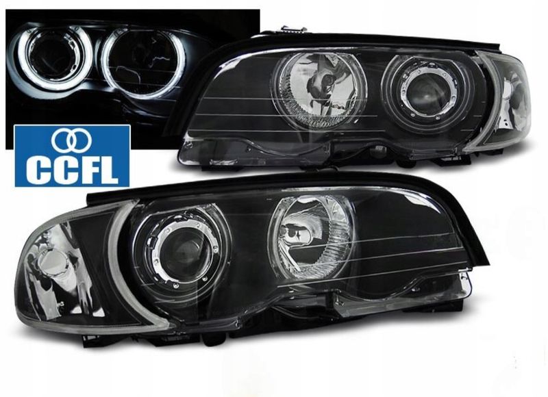 LAMPY Reflektory Do BMW E46 COUPE CABRIO Od 1999 Do 2003 BIAŁE RINGI CCF - Arena.pl