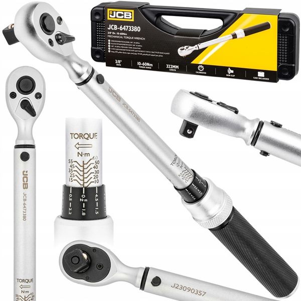 KLUCZ DYNAMOMETRYCZNY Z BLOKADĄ CERTYFIKAT KALIBRACJI ETUI 10-60Nm 3/8 ...