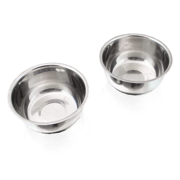 19137 Miska dla Psa Kota PODWÓJNA inox na stojaku Plastik Animel - Arena.pl