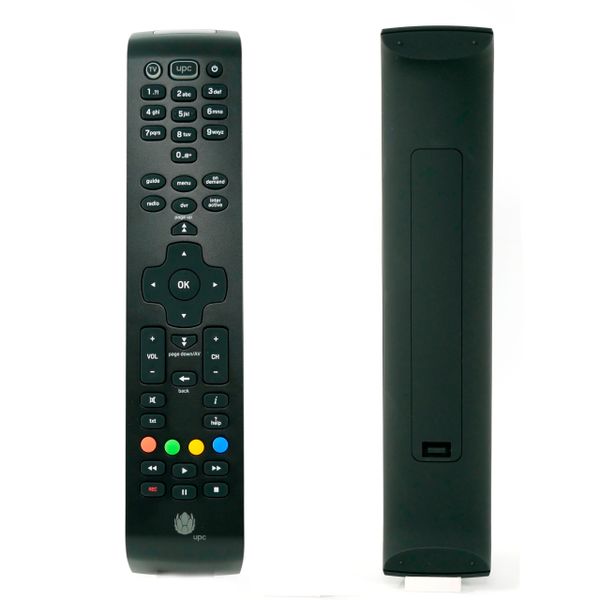 Pilot dekodera UPC Mediabox | Funkcja sterowania TV - Arena.pl