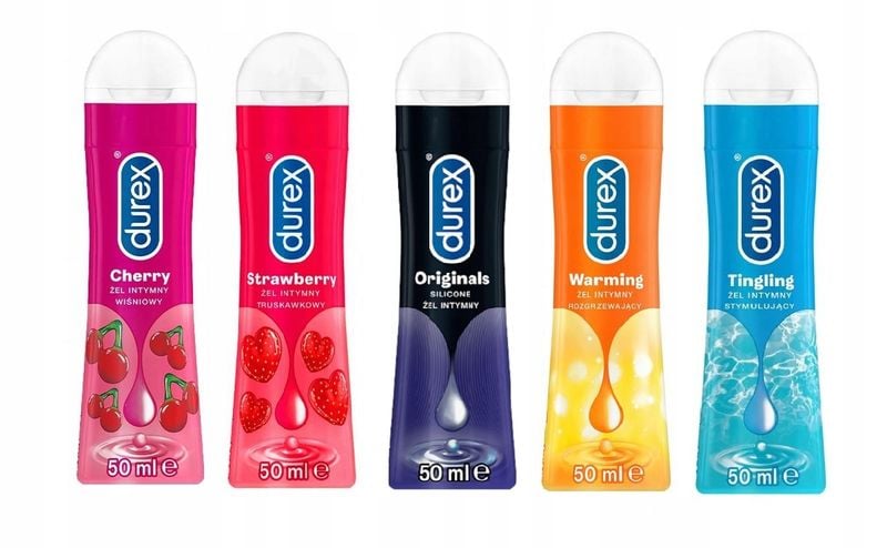 DUREX Zestaw Mix Żeli Intymnych Lubrykant 5szt - Arena.pl