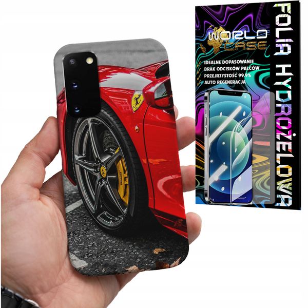 ETUI DO SAMSUNG S20 FE - SAMOCHODY FELGA FERRARI MĘSKIE WZORY + FOLIA ...