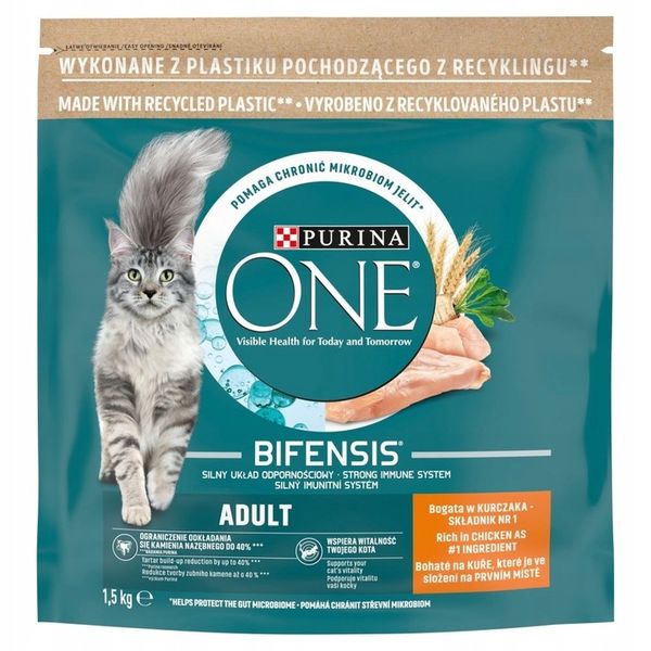 Kup PURINA ONE BIFENSIS ADULT KURCZAK KARMA KOTA 1,5kg na arena.pl i ...