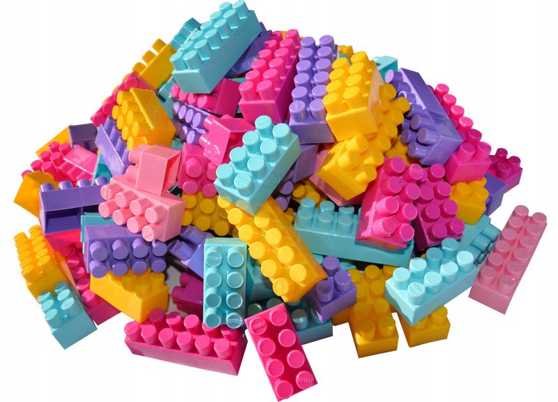 POLSKIE KLOCKI Hemar K2 na wagę 1kg ok. 120 sztuk --- pastel - Arena.pl