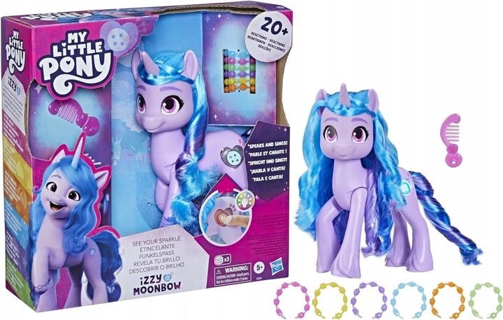 MLP PONY INTERAKTYWNY KUCYK IZZY Z BŁYSKOTKAMI Z DŹWIĘKIEM F3870 - Arena.pl