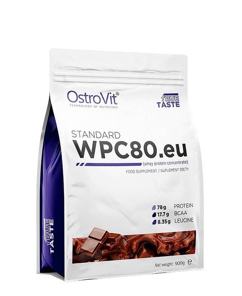 Ostrovit Standard WPC80.eu 900g Smak - truskawka - Arena.pl