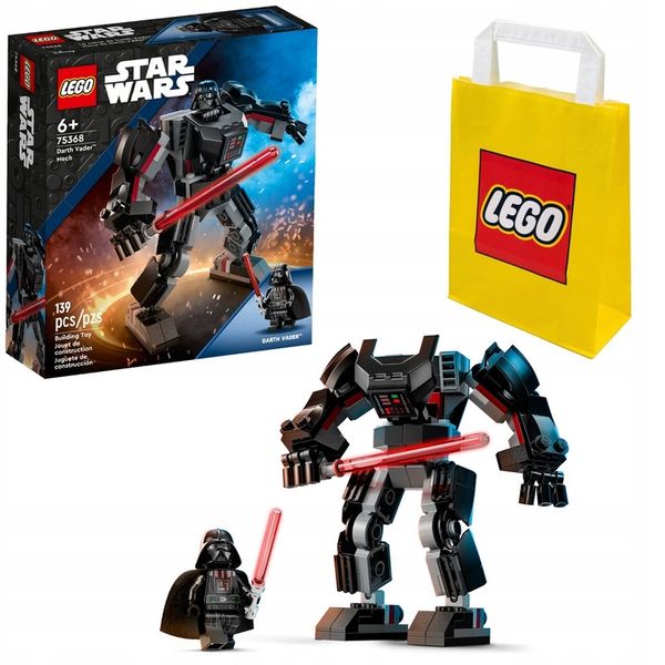 KLOCKI LEGO STAR WARS 75368 MECH DARTHA VADERA ZESTAW DLA DZIECI ...