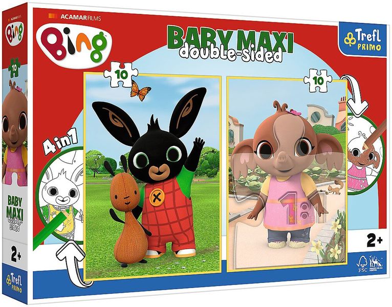 PUZZLE BING BABY MAXI 2X10EL ZABAWKA DLA DZIECI - Arena.pl