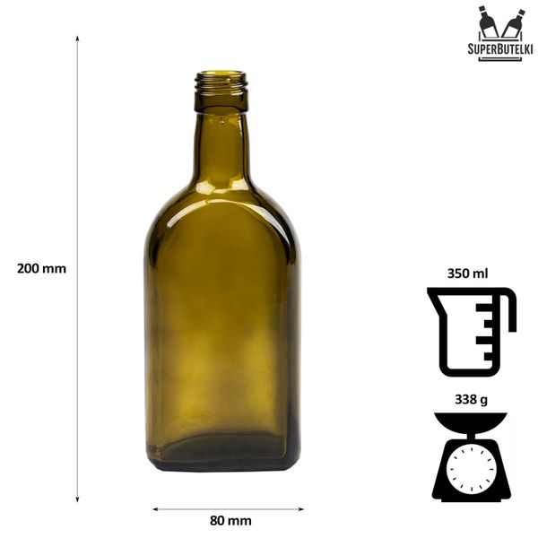 10x Butelka RUM JAGERMEISTER 350 ml brązowa na nalewki z zakrętką ...