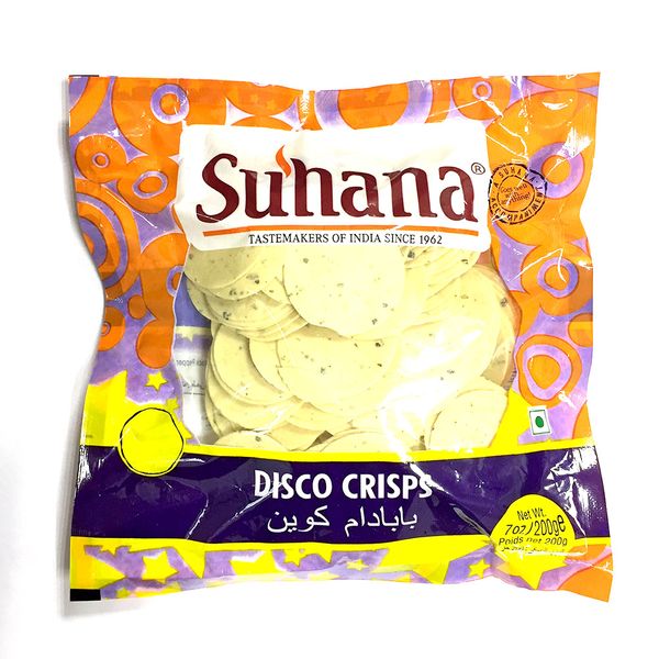 Indyjskie Papadamy Disco Crisps Suhana 200g - Arena.pl
