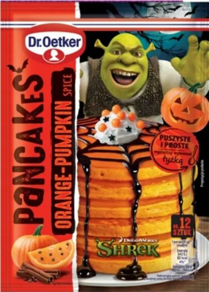 Kup DR OETKER PANCAKES SHREK ORANGE PUMKIN SPICE 165G na arena.pl i ...