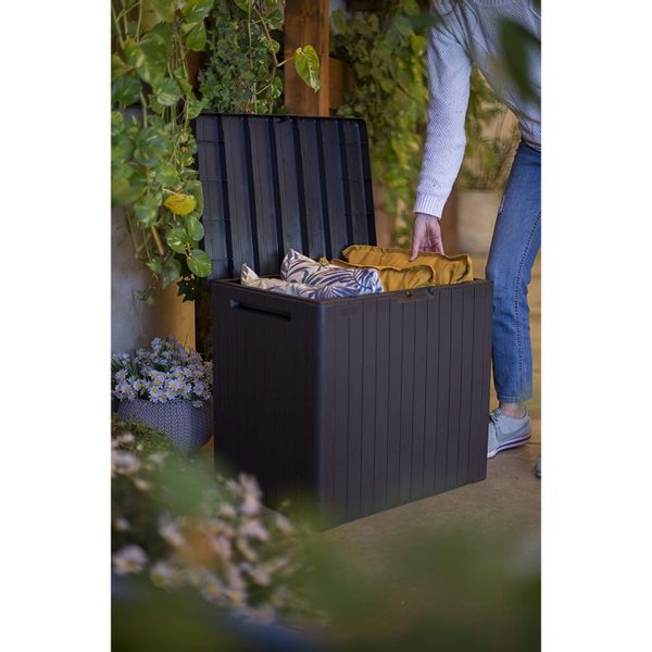 Skrzynia ogrodowa Keter City Storage Box 113L grafitowa - Arena.pl