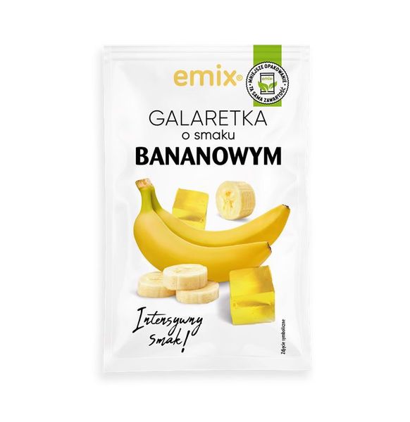 Emix Galaretka o smaku bananowym 75 g - Arena.pl