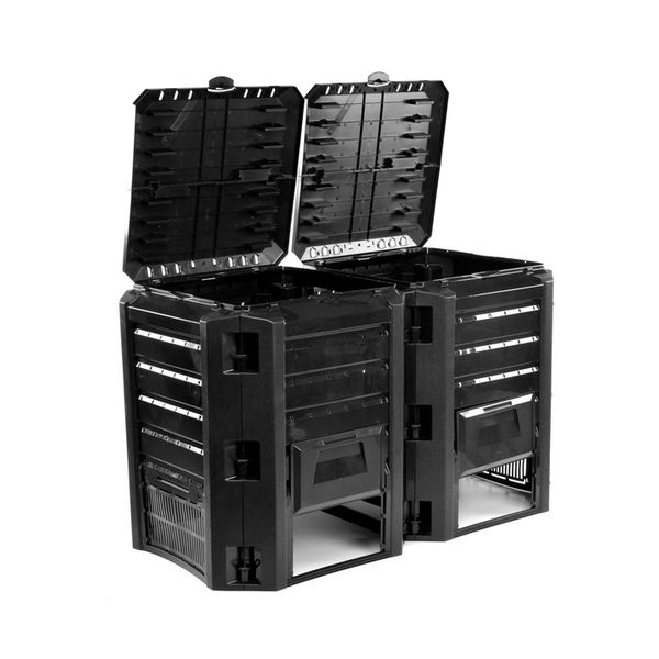 KOMPOSTOWNIK 800L DWUKOMOROWY POPRAWIONY MODEL NEW - Arena.pl