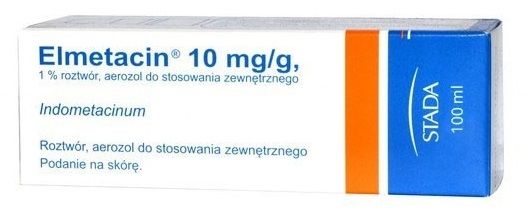 Kup Elmetacin 10 mg/ g, aerozol na skórę roztwór, 100 ml na ból mięśni ...