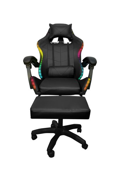 Kup Fotel gamingowy Games czarny LED na arena.pl i ciesz się niską ceną