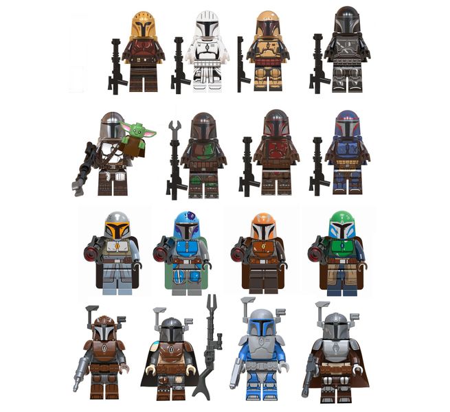 Mandalorian Grogu Baby Yoda figurki 17szt +karta lego star wars zPL ...