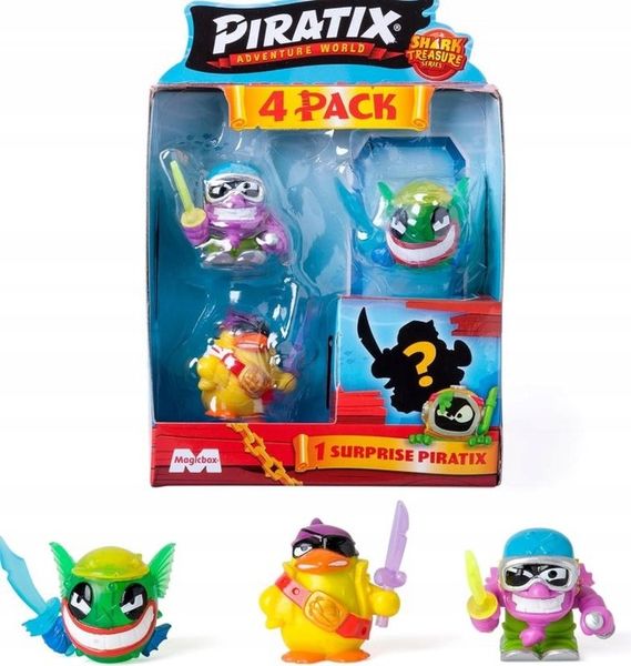 Kup PIRATIX seria 2 SHARK TREASURE ZESTAW 4 FIGUREK MagicBox EFEKT ...