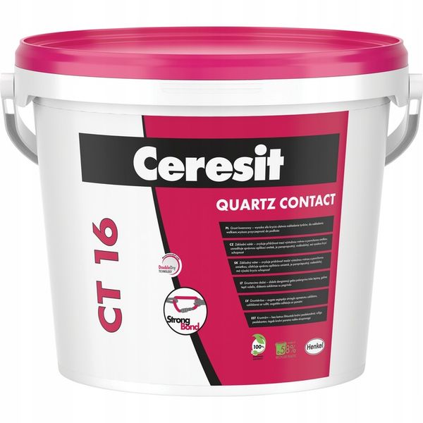 Kup Grunt Kwarcowy Pod Tynk Ceresit CT 16 Farba Gruntującą Tynki 5 kg ...
