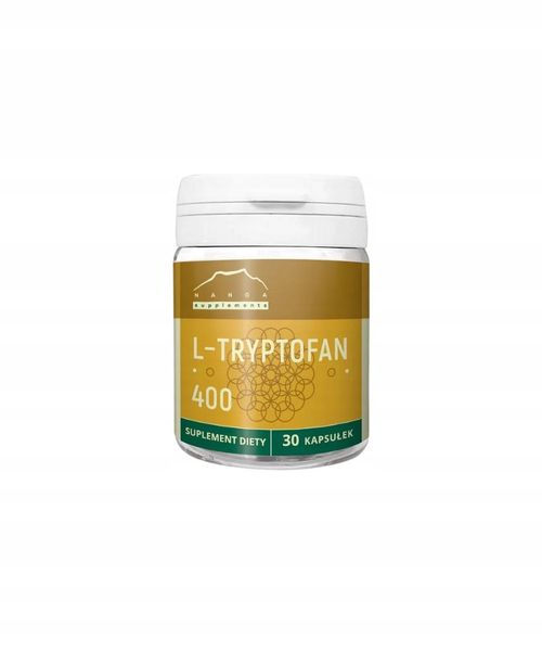 Kup NANGA L-TRYPTOFAN 400mg 30kapsułek wsparcie SEN NASTRÓJ STRES ...