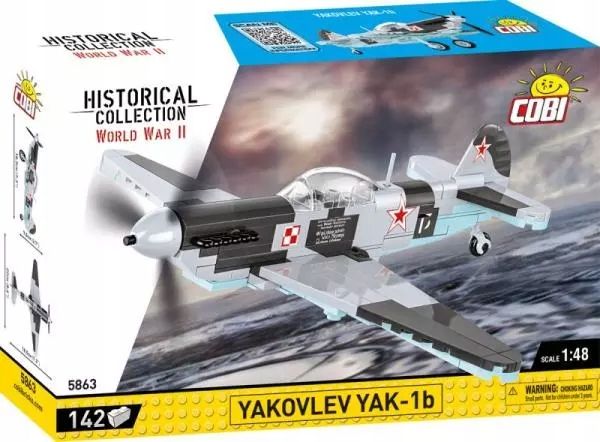 COBI 5863 Historical Collection WWII Yakovlev Yak-1B 142 klocki - Arena.pl
