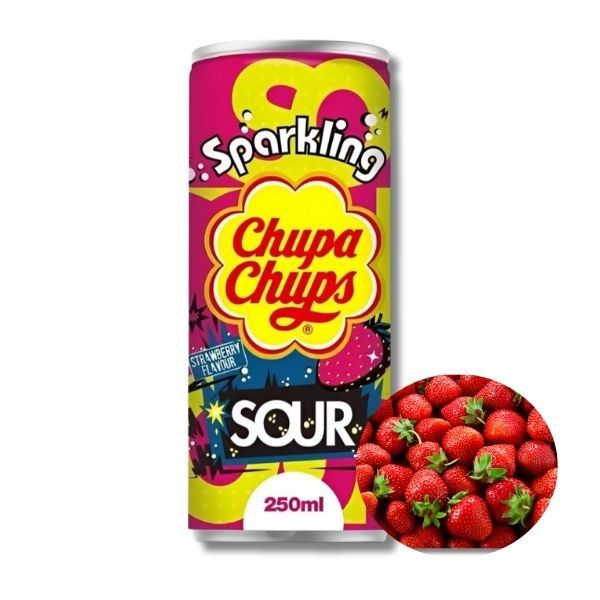 Kup Chupa Chups napój gazowany koreański o smaku kwaśnej truskawki sour ...