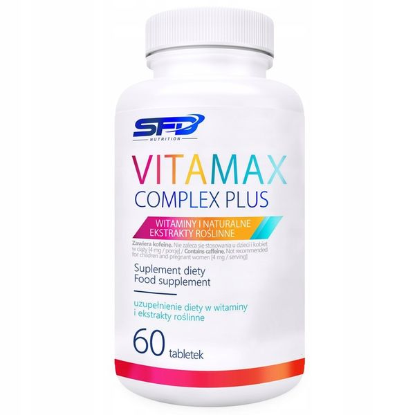 SFD VITAMAX COMPLEX PLUS WITAMINY MINERAŁY 120TAB ODPORNOŚĆ SAMOPOCZUCIE - Arena.pl