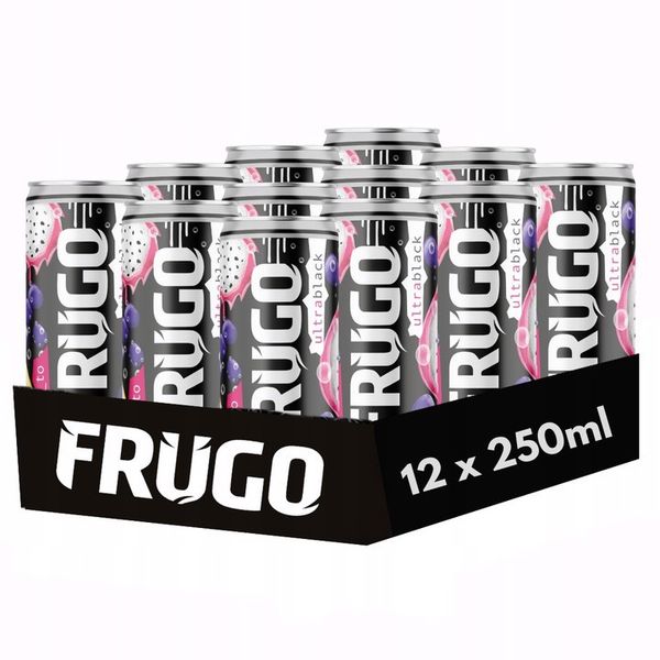 Kup FRUGO ULTRA BLACK Gazowany puszka 250 ml x 12 sztuk na arena.pl i ...