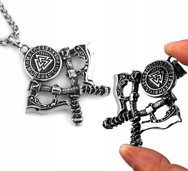 Naszyjnik Nordyckie Symbole Axe Amulet Nordic Rune - Arena.pl