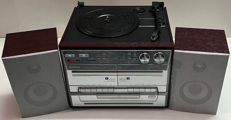 WIEŻA STEREO Karcher KA 320 CD FM USB MP3 SD VINYL - Arena.pl