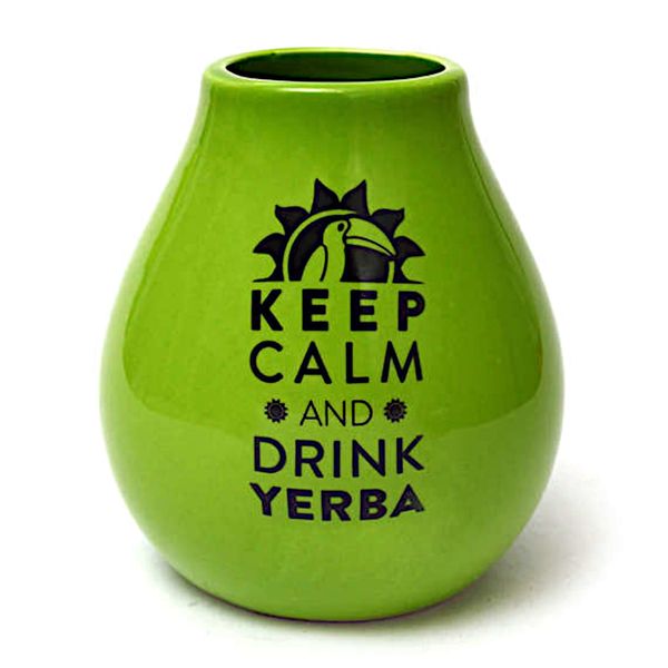 Naczynie ceramiczne LUKA zielone KEEP CALM 350ml - Arena.pl