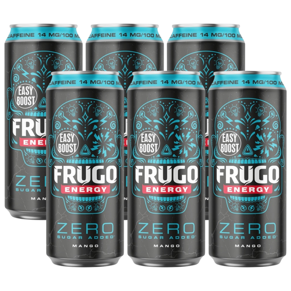 FRUGO Zero gazowany napój energetyzujący o smaku mango 500 ml x 6 sztuk ...