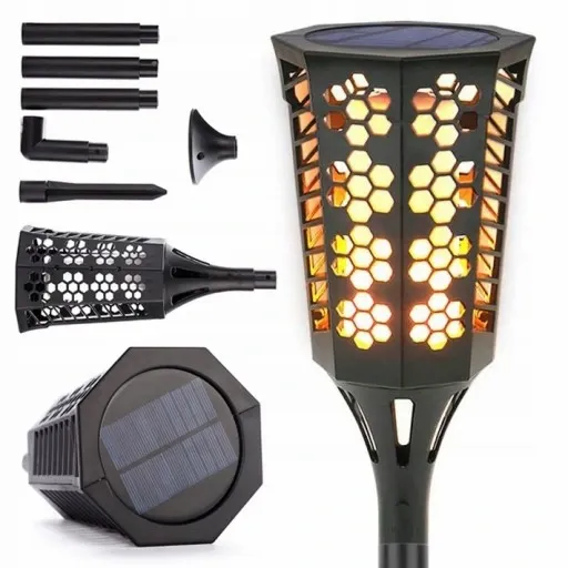 Kup Lampa solarna 96 LED pochodnia efekt płomienia 3w1 na arena.pl i ...