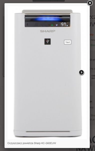 Sharp KC-G60EUW - Arena.pl