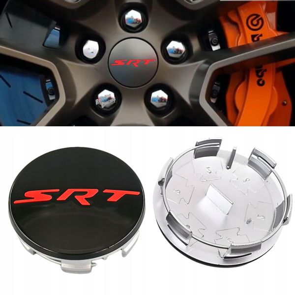 EMBLEMAT DEKIELEK ZAŚLEPKA KAPSLE ZNACZKI DO FELG SRT DODGE JEEP 63MM ...