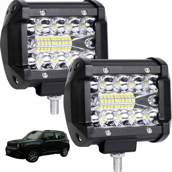 REFLEKTOR SAMOCHODOWY LED MOCNY HALOGEN ZESTAW 2X - Arena.pl