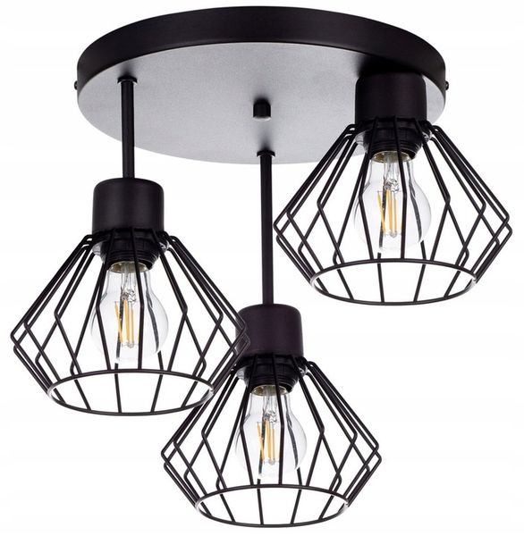 LAMPA WISZĄCA SUFITOWA ŻYRANDOL BRYLANT LOFT DRUT - Arena.pl