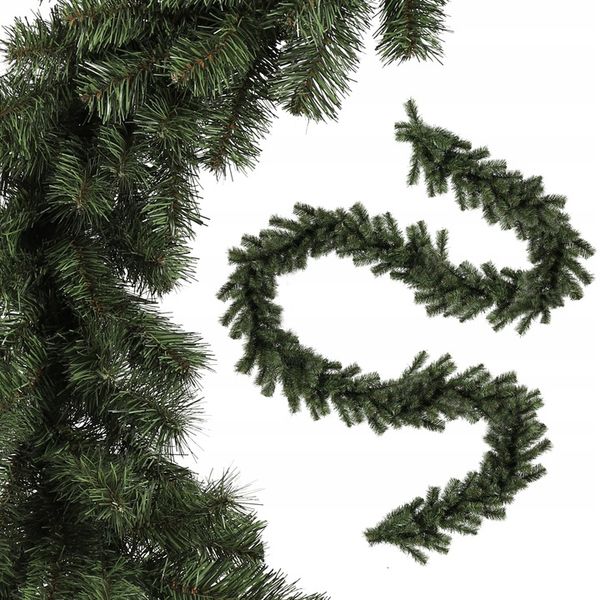 GIRLANDA ŚWIĄTECZNA CHOINKOWA SZTUCZNA GĘSTA ŁAŃCUCH ZIELONA WIENIEC 260 cm - Arena.pl