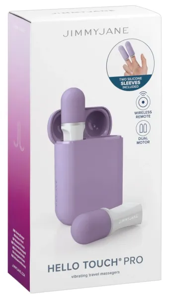 jimmyjane - zestaw 2 mini wibratorów podróżnych hello touch pro - Arena.pl