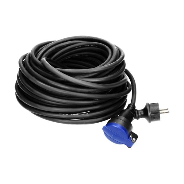 Przedłużacz warsztatowy bryzgoszczelny IP44, 1x2P+Z 20m,kabel gumowy ...
