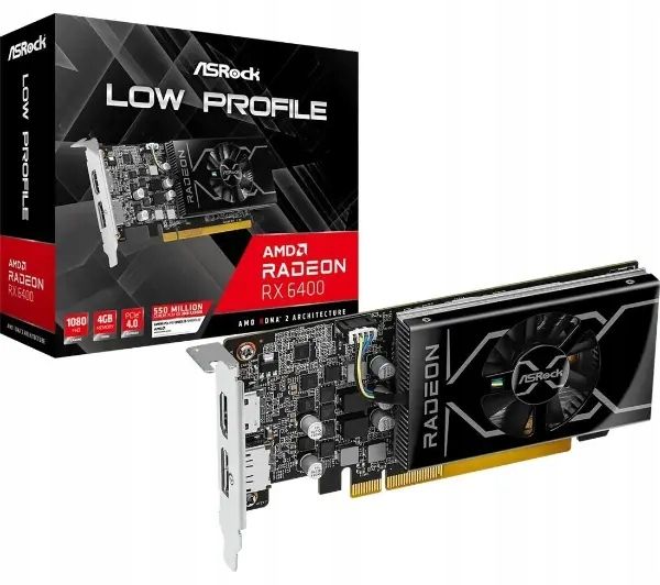 Karta graficzna ASRock Radeon RX 6400 Low Profile 4 GB - Arena.pl